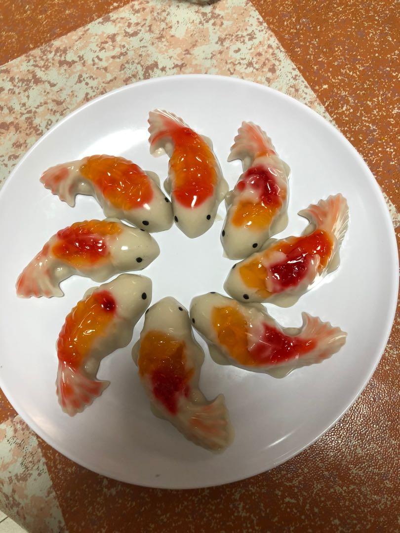 Koi Fish Agar Agar, Food & Drinks, Homemade Bakes on Carousell