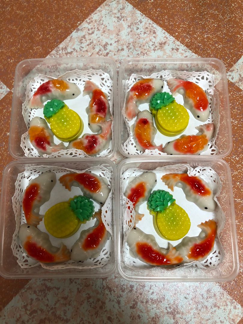 Koi Fish Agar Agar, Food & Drinks, Homemade Bakes on Carousell