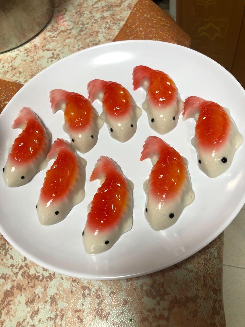 Koi Fish Agar Agar, Food & Drinks, Homemade Bakes on Carousell