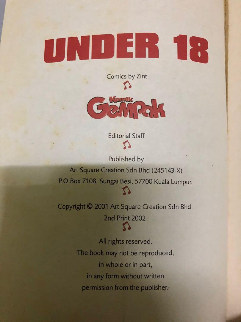 Gempak Starz Komik @ Comic Under 18 signed by Zint 2002, Hobbies & Toys ...