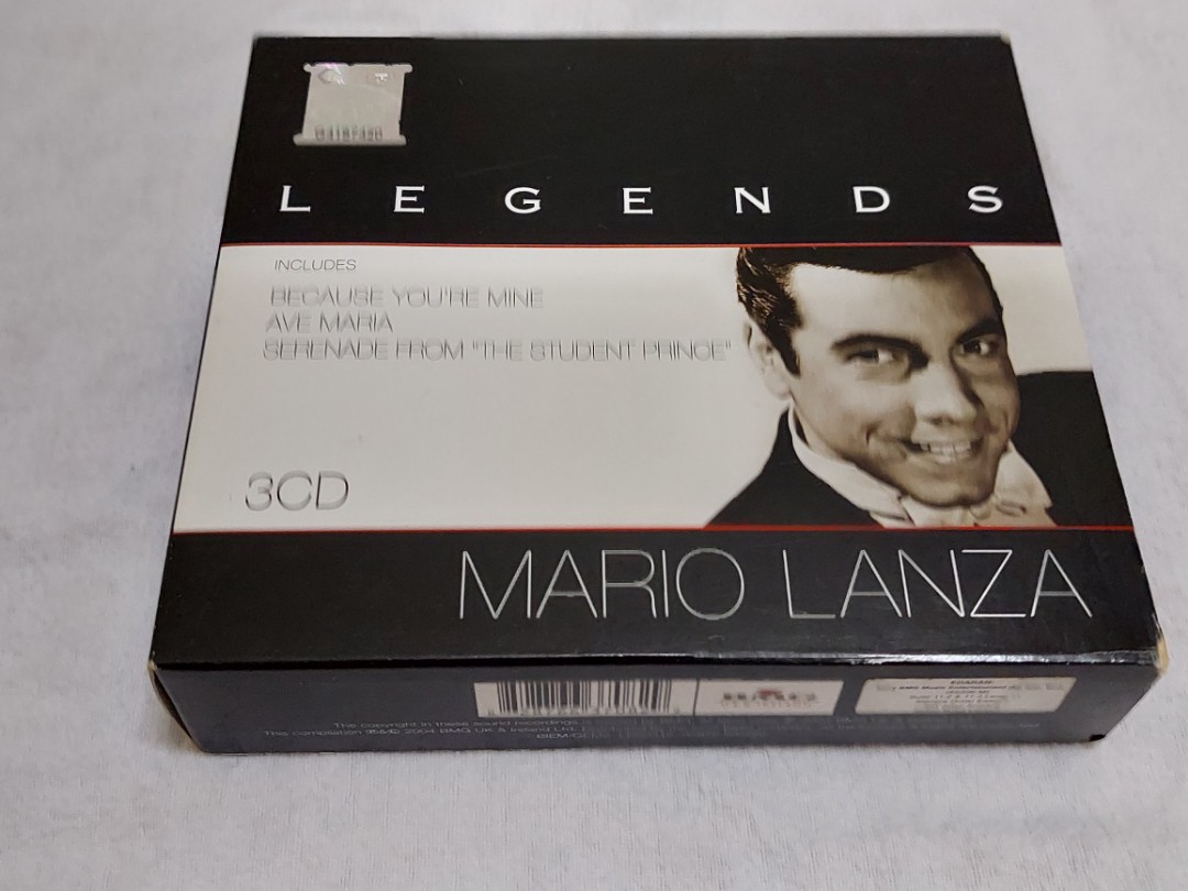 Legends Mario Lanza, Hobbies & Toys, Music & Media, CDs & DVDs on Carousell