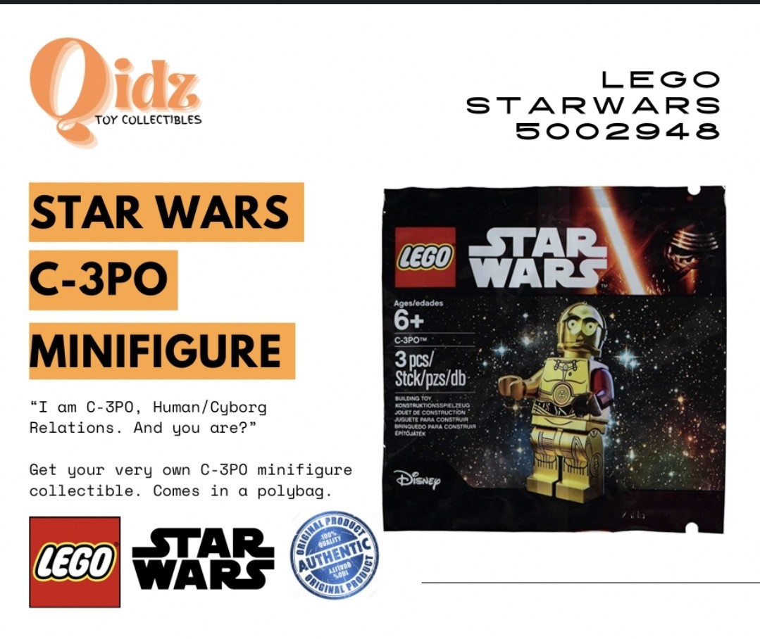 Lego Starwars 5002948 - Starwars Disney C3PO minifigure, Hobbies & Toys ...