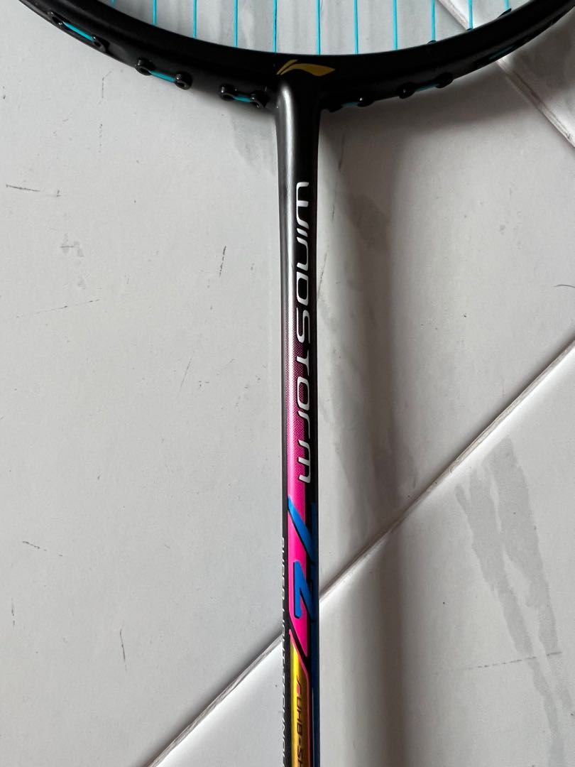 Li- Ning Windstorm 72 ( Blue, gold & black), Sports Equipment, Sports ...