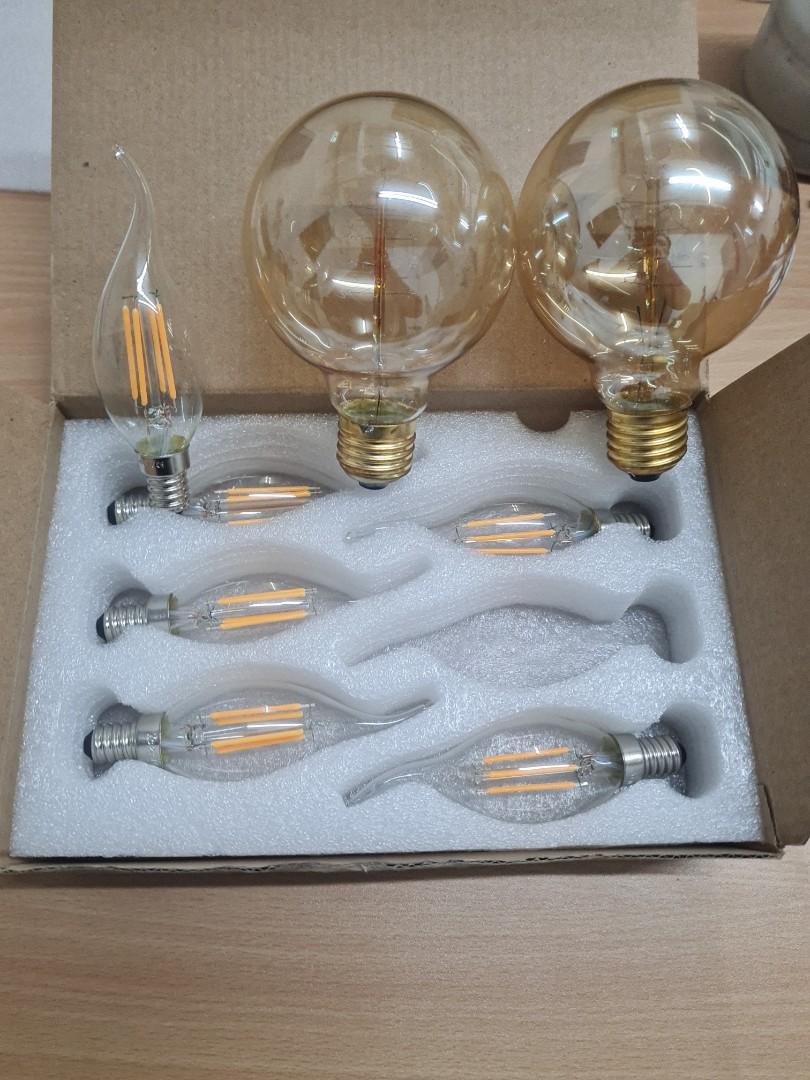 Light bulb selling as a set, Furniture & Home Living, Lighting & Fans ...