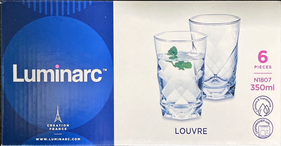 luminarc glasses, Furniture & Home Living, Kitchenware & Tableware ...