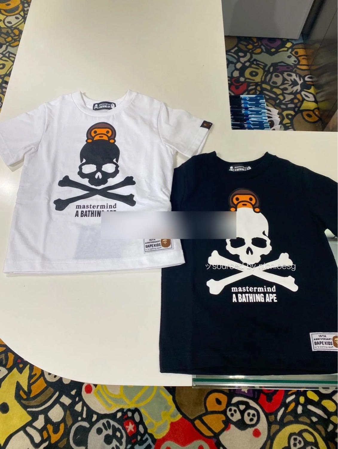 MASTERMIND JAPAN X BAPE 15TH ANNIVERSARY BABY MILO TEE, Men's Fashion ...