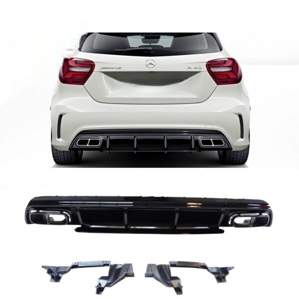 MERCEDES A CLASS W176 A45 KIT REAR DIFFUSER FULL SET, Car Accessories ...