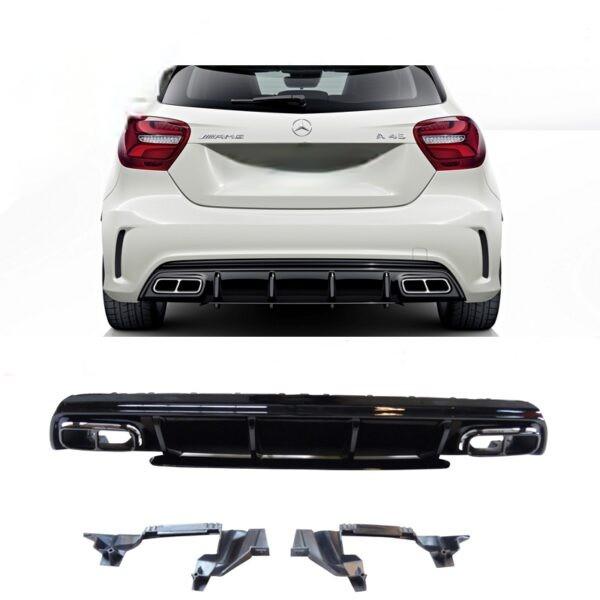 MERCEDES A CLASS W176 A45 KIT REAR DIFFUSER FULL SET, Car Accessories ...