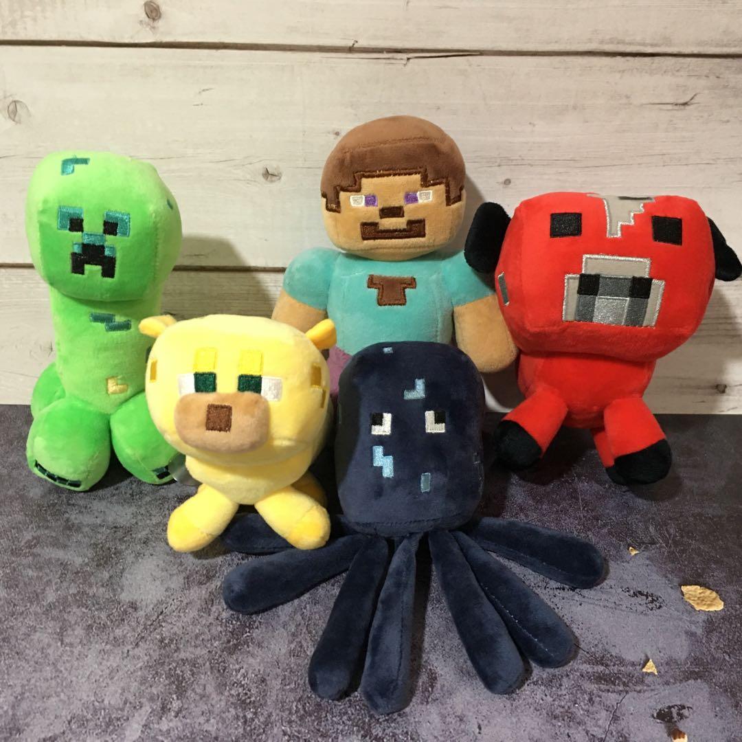 Minecraft Plushie toys, 5pcs, 300, Hobbies & Toys, Toys & Games on ...