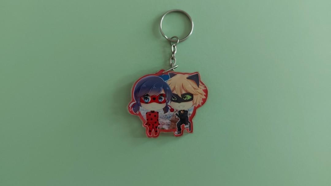 Miraculous Ladybug Acrylic Keychain Reversible, Hobbies & Toys ...