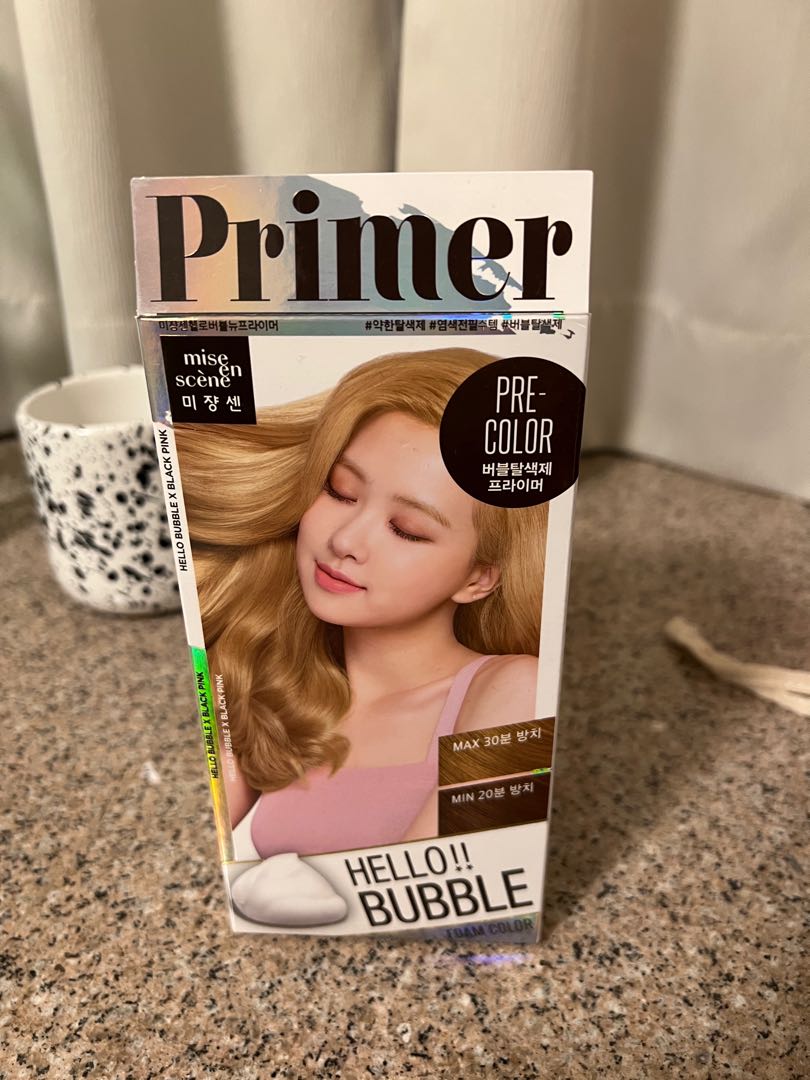 Mise En Scene Hello Bubble Color Hair Dye Coloring x Black Pink pre ...