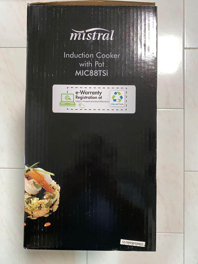 MISTRAL INDUCTION COOKER MIC88TSi, TV & Home Appliances, Kitchen ...