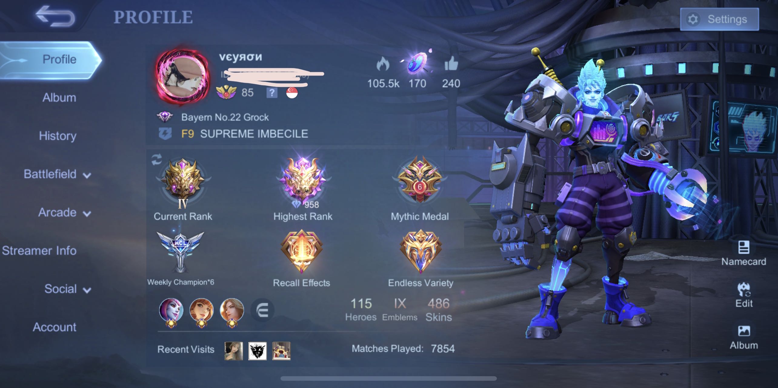 MLBB Account - High Rank, High WRs, Tons of Skins, Video Gaming, Gaming ...