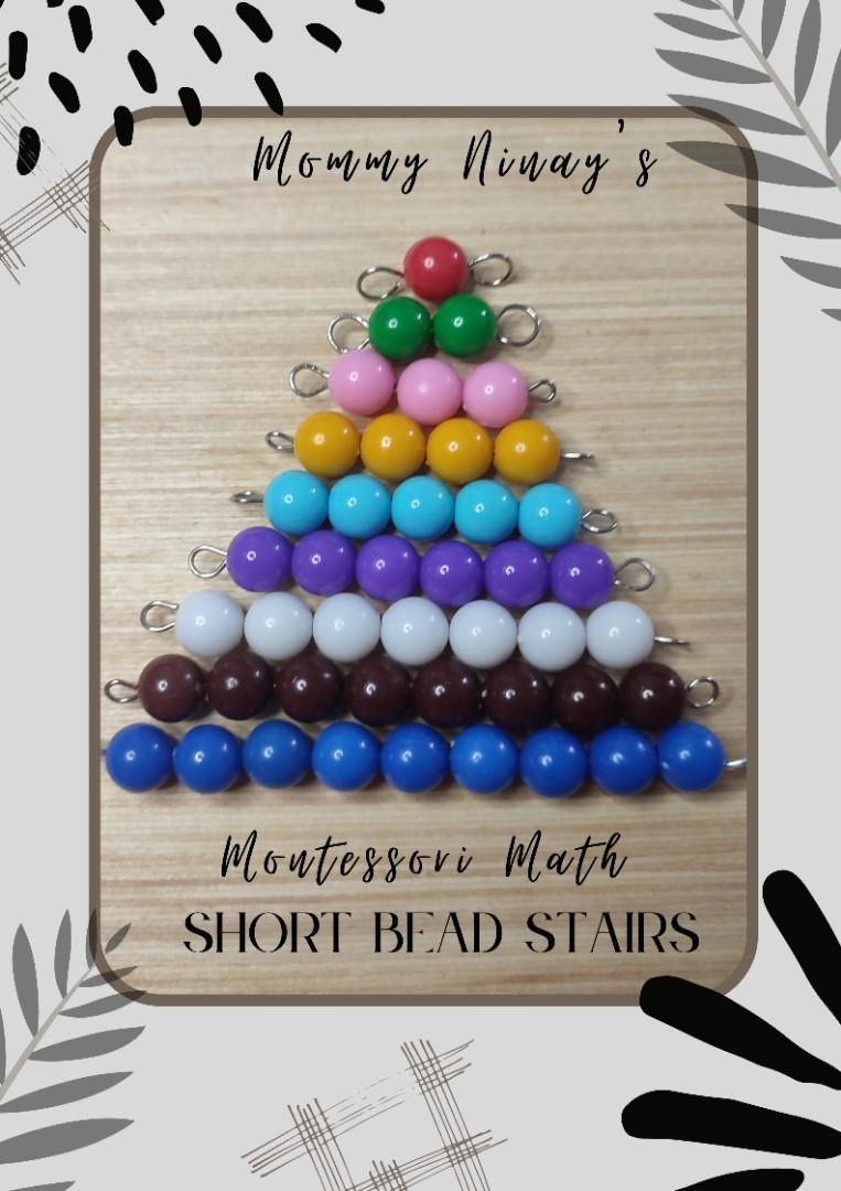 Montessori Short Bead Stair, Hobbies & Toys, Toys & Games on Carousell