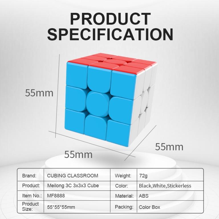 MoYu Cubing Z-Cube 3x3 Carbon Fiber Speed Magic Rubik's Cube, Hobbies ...
