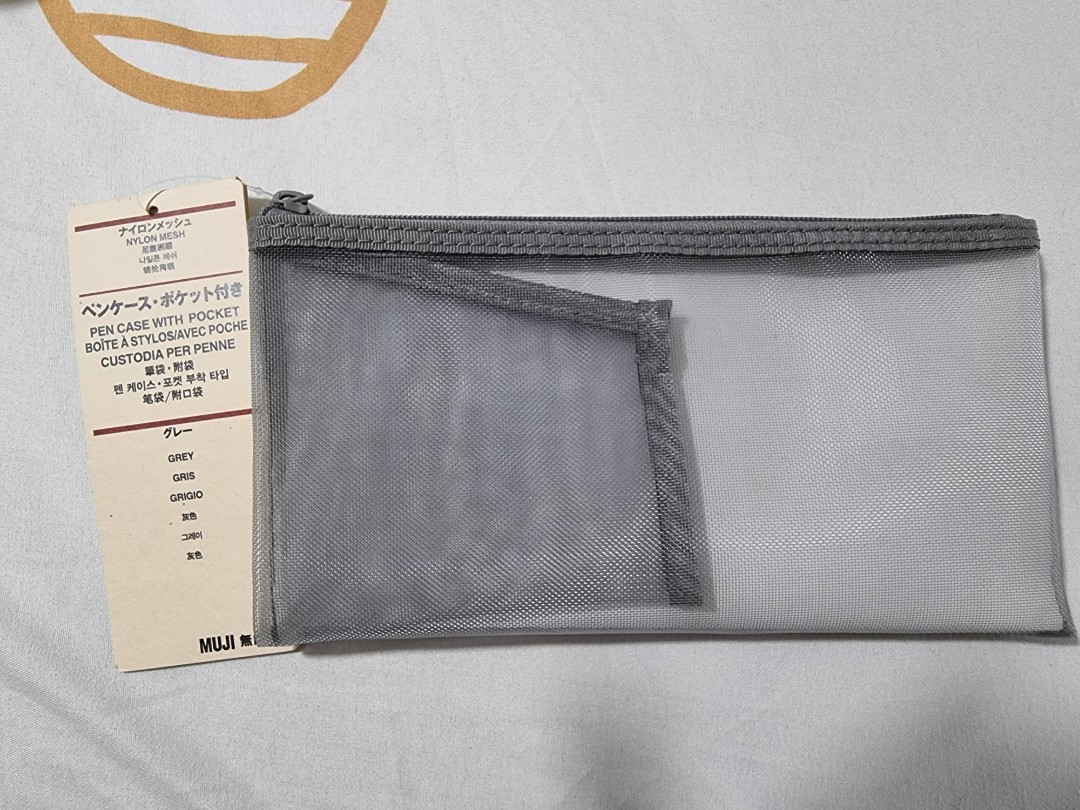 Muji Pencil Case with pocket, Hobbies & Toys, Stationery & Craft ...