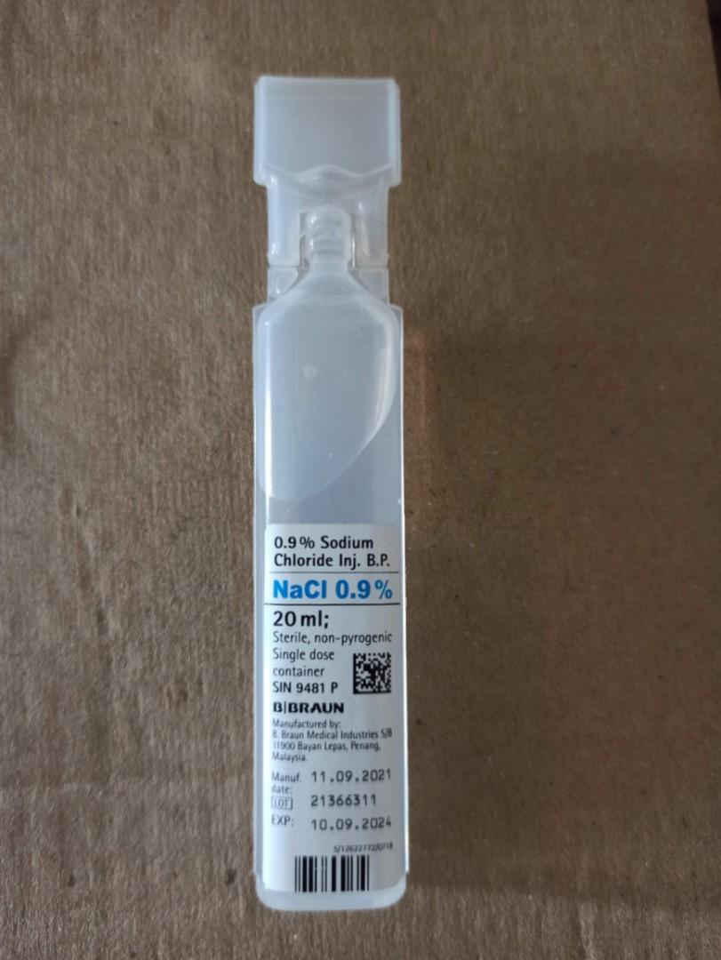 Braun NaCl 20ml. 10 for $3 only., Health & Nutrition, Medical Supplies ...