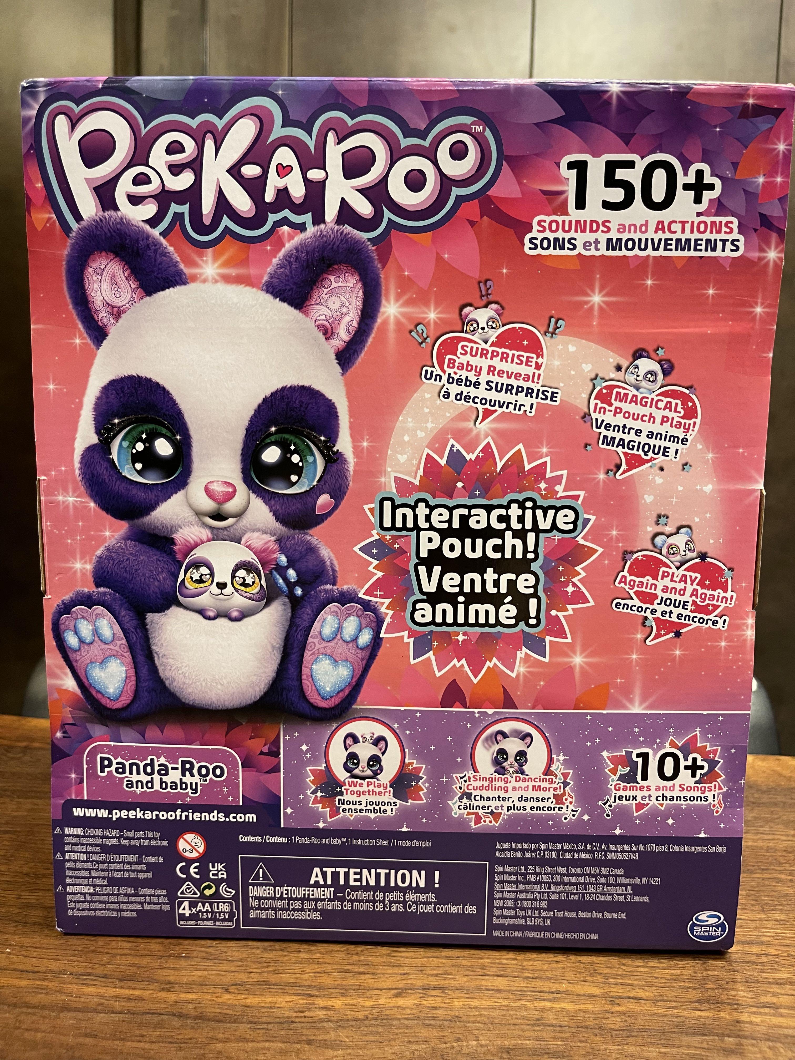 Peek-A-Roo, Interactive Panda-Roo Plush Toy with Mystery Baby and Over ...