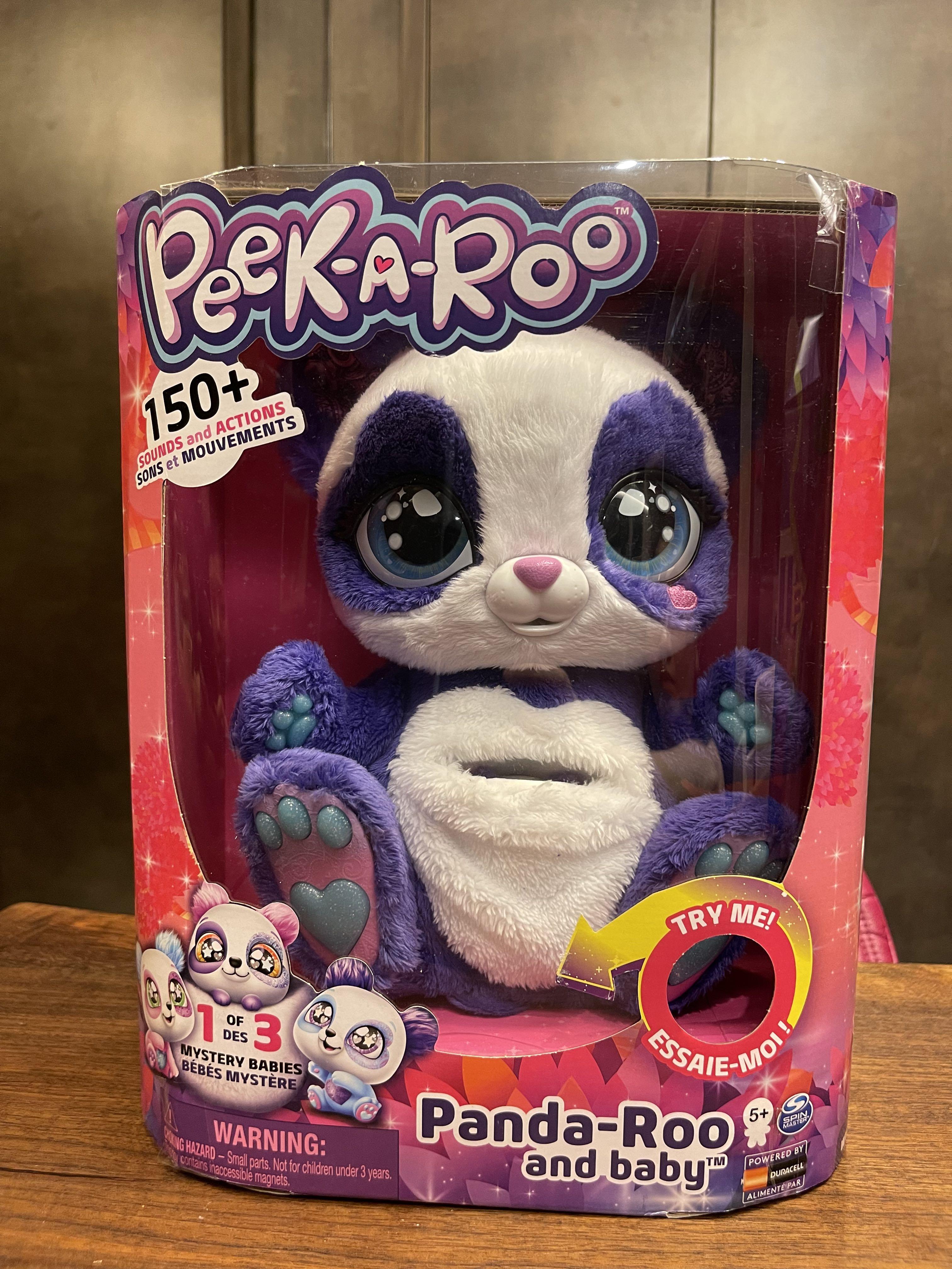 Peek-A-Roo, Interactive Panda-Roo Plush Toy with Mystery Baby and Over ...