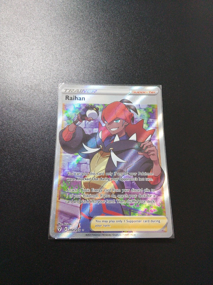 Pokemon TCG Raihan Full Art Trainer Ultra Rare - SS7 Evolving Skies ...