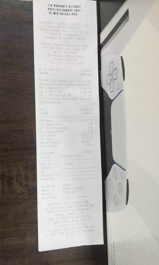 PS5 with 4 games Brandnew with Receipt, Video Gaming, Video Game ...