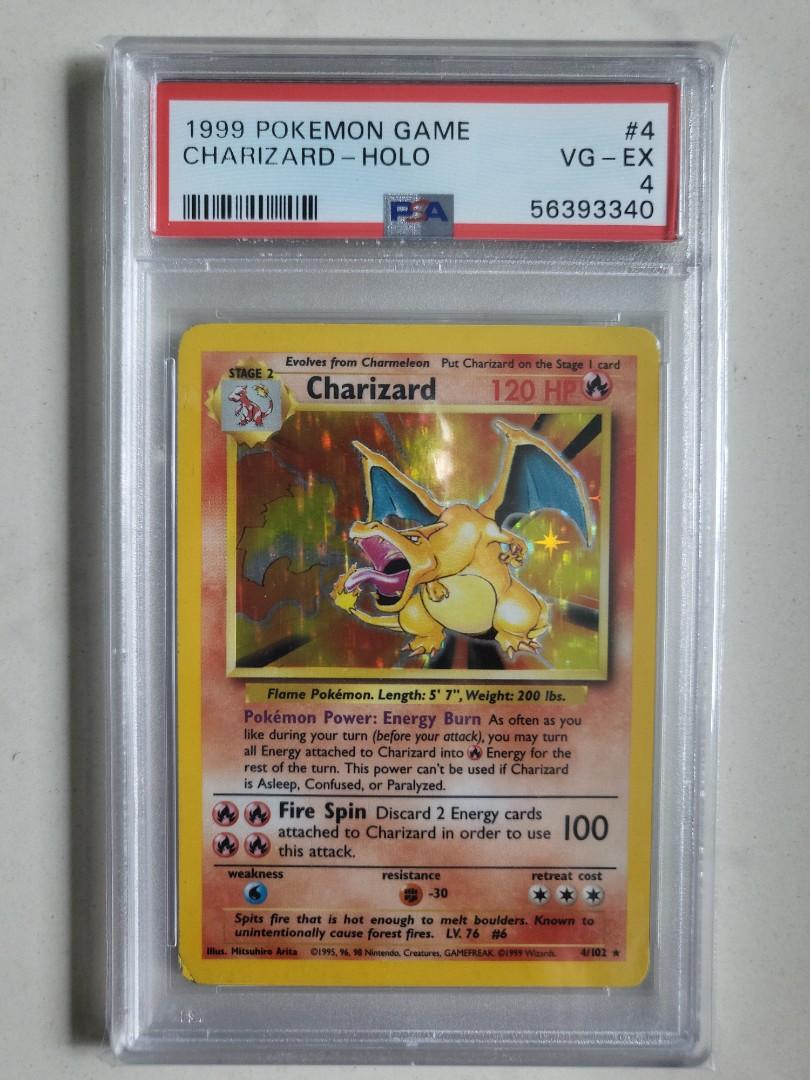 PSA 4 Charizard, Hobbies & Toys, Toys & Games on Carousell