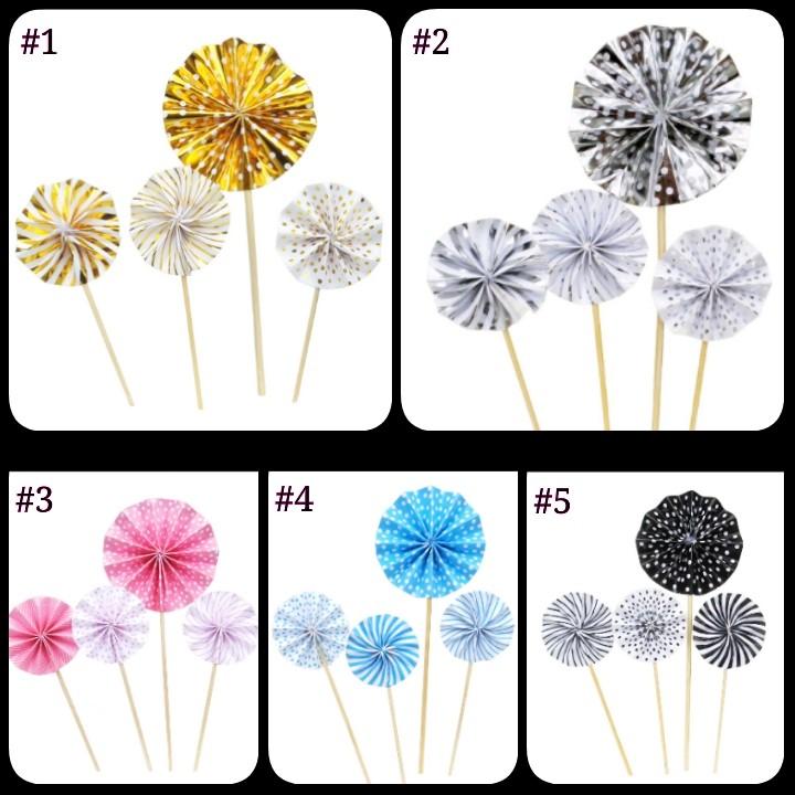 Round Fan Topper (4pcs set), Furniture & Home Living, Kitchenware ...