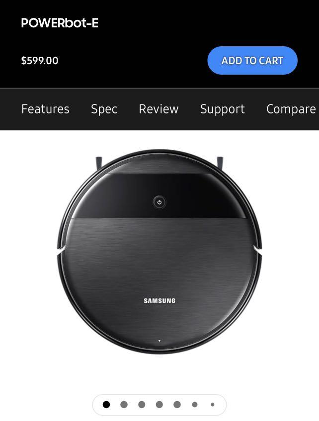 Samsung Powerbot-e vr5000, TV & Home Appliances, Vacuum Cleaner & Housekeeping on Carousell