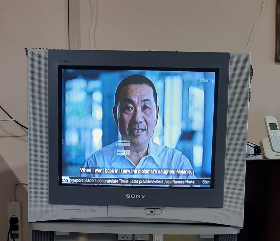 Sony 20 inch Trinitron TV with cabinet, TV & Home Appliances, TV ...