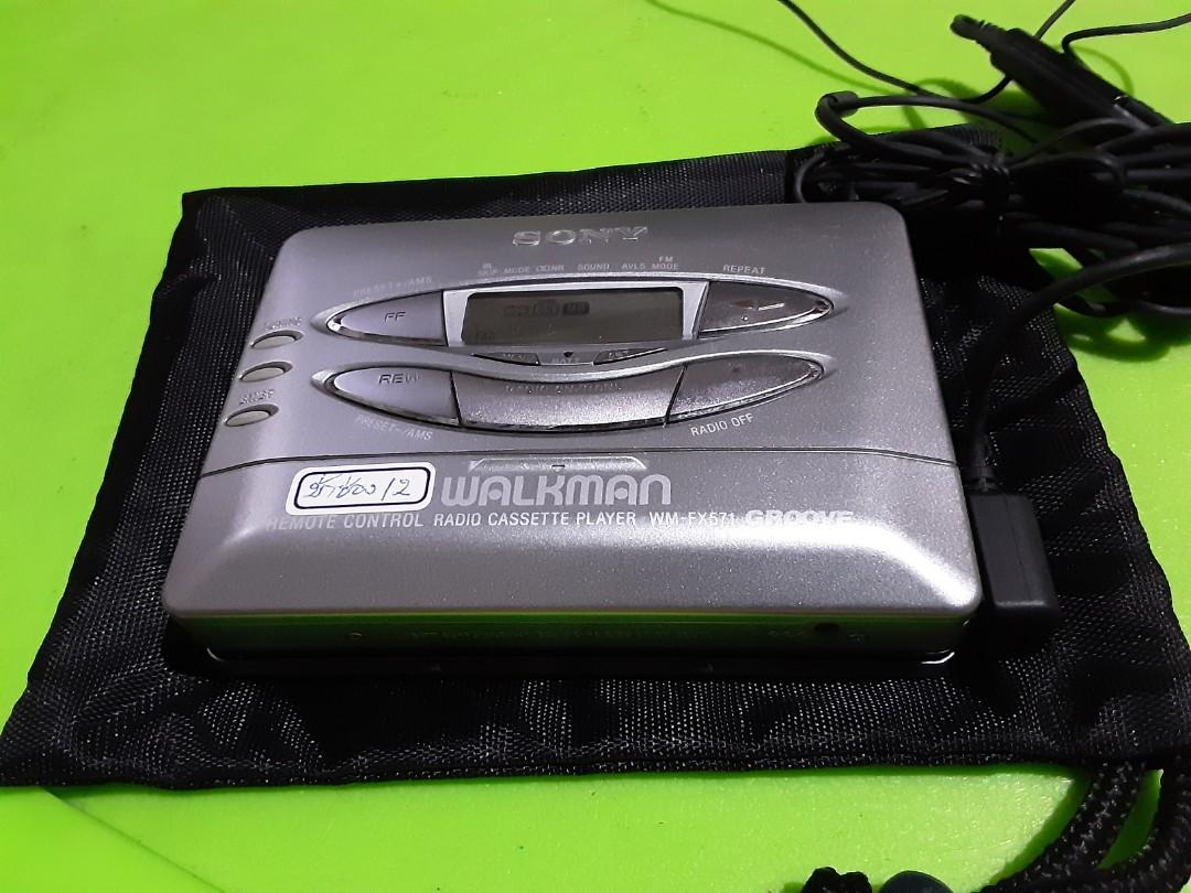 SONY WALKMAN REMOTE CONTROL RADIO CASSETE PLAYER WM FX571 GROOVE, Audio ...