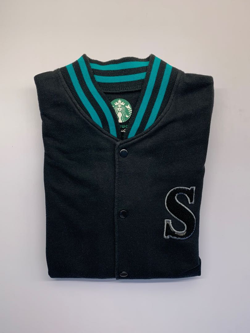 Starbucks varsity jacket, Men's Fashion, Coats, Jackets and Outerwear ...