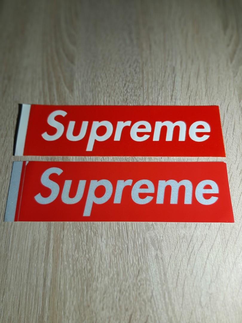 SUPREME BOX LOGO Sticker, Desain & Kerajinan Tangan, Lainnya di Carousell