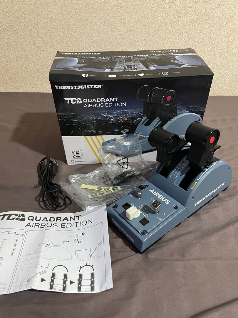 Thrustmaster TCA Throttle Quadrant Airbus Edition, Video Gaming, Gaming ...