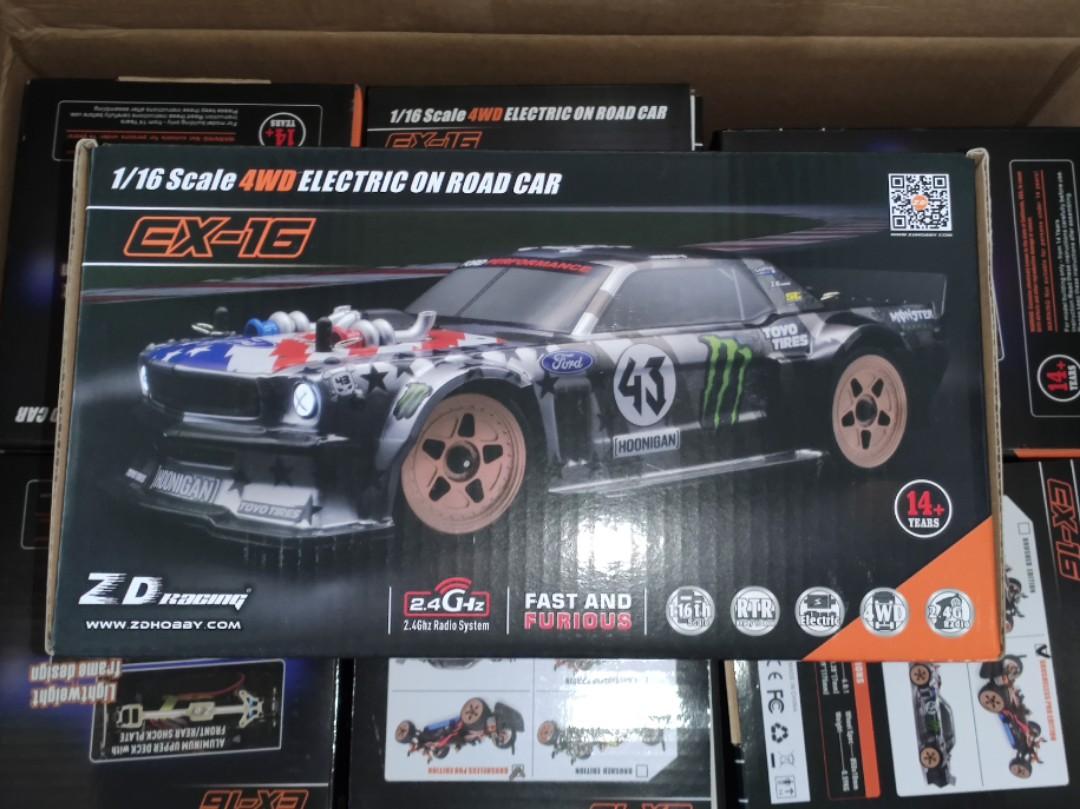 [FREE METAL SHOCKS] ZD Racing 1/16 EX-16 4WD Full Metal Chassis RC ...