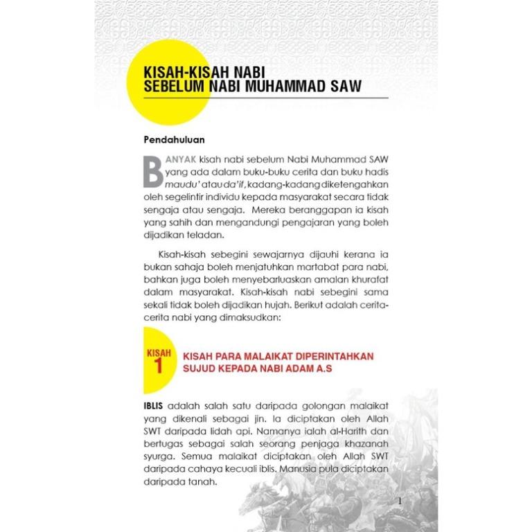 72 Kisah Para Nabi Yang Tidak Boleh Dijadikan Hujah - Prof. Dr. Basri ...