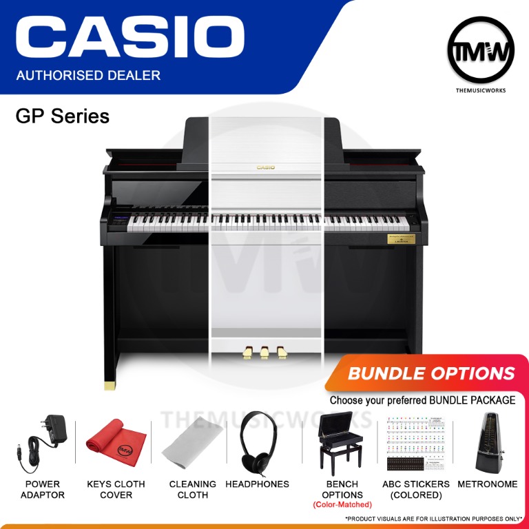 Casio Digital Piano GP-510 Polished Ebony GP-310 Black White Celviano ...