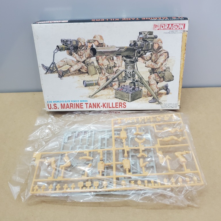 全新絕版 Dragon 威龍 3012 (1994年)-1/35-美國海軍陸戰隊坦克殺手-世界精英部隊系列 / U.S. Marine ...
