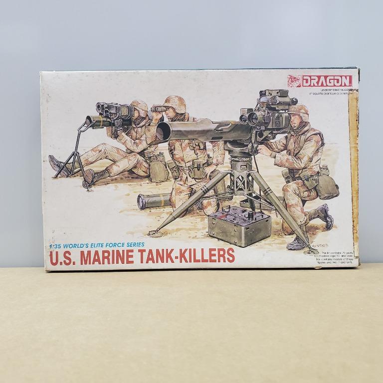 全新絕版 Dragon 威龍 3012 (1994年)-1/35-美國海軍陸戰隊坦克殺手-世界精英部隊系列 / U.S. Marine ...