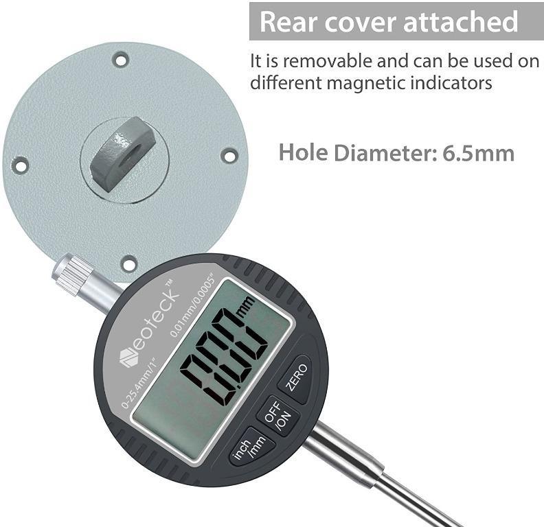 A099 Neoteck DTI Digital Dial Indicator 0.01mm/0.0005'' Digital Probe ...