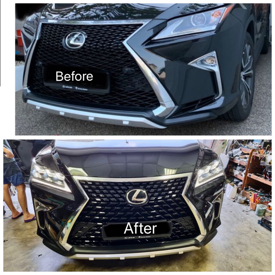 Aftermarket Lexus RX RX200T Convert to 2020 Front Grille and Triple ...