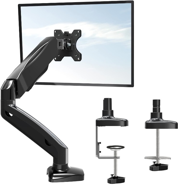 Amazon Brand - Eono Single Monitor Arm Desk Mount Height Adjustable ...