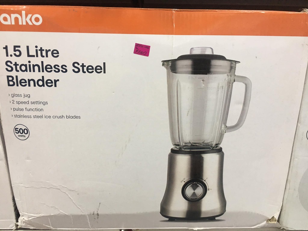 Anko 1.5L Stainless Steel Blender, TV & Home Appliances, Kitchen ...