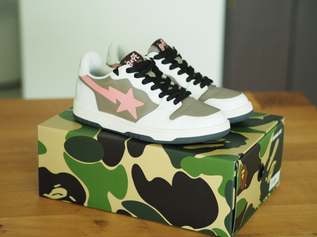 Bape court sta brown pink cherry dunk, Men's Fashion, Footwear ...