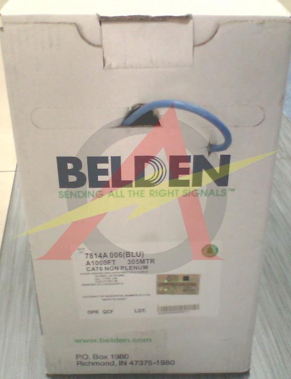 Belden CAT6 7814A Indoor UTP Cable, Computers & Tech, Parts ...