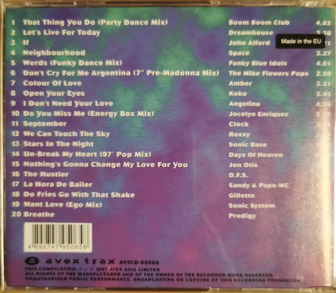 BEST.97 Nothin But The Best Dance Hits 1997, 興趣及遊戲, 音樂、樂器 & 配件, 音樂與媒體 ...