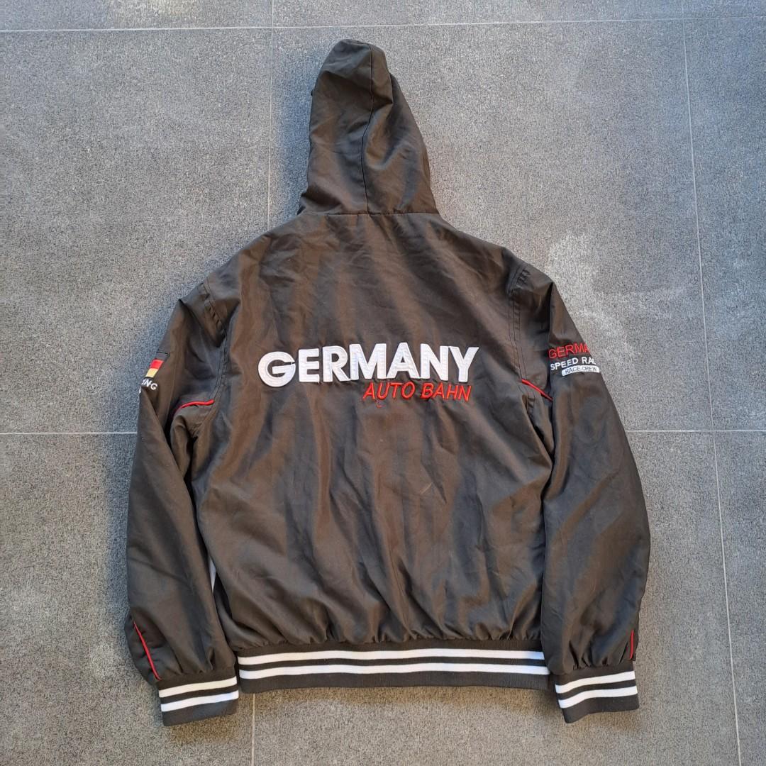 BHPC Hooded Zipped Germany Racing Jacket, Men's Fashion, Coats, Jackets ...