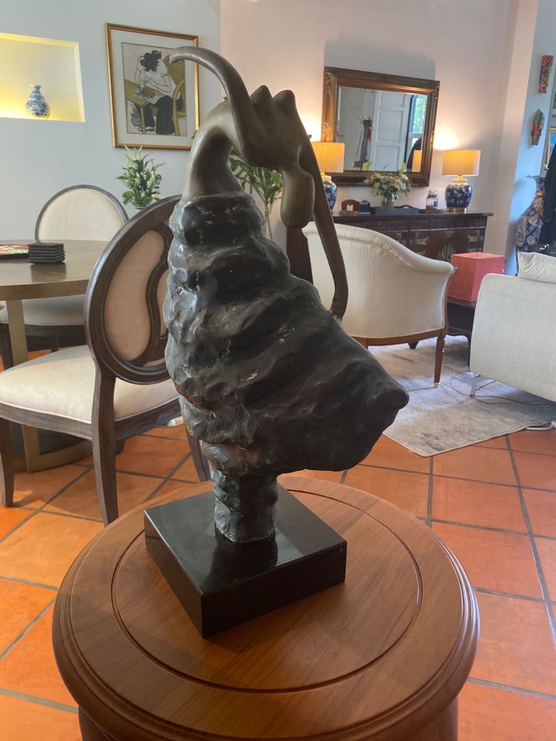 Bronze Iron Dancing Lady Sculpture - “The Free Spirit” - Handcrafted ...