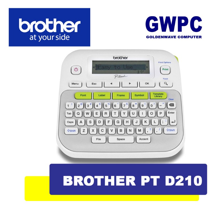 Brother PT-D210 Label Printer, Computers & Tech, Printers, Scanners ...