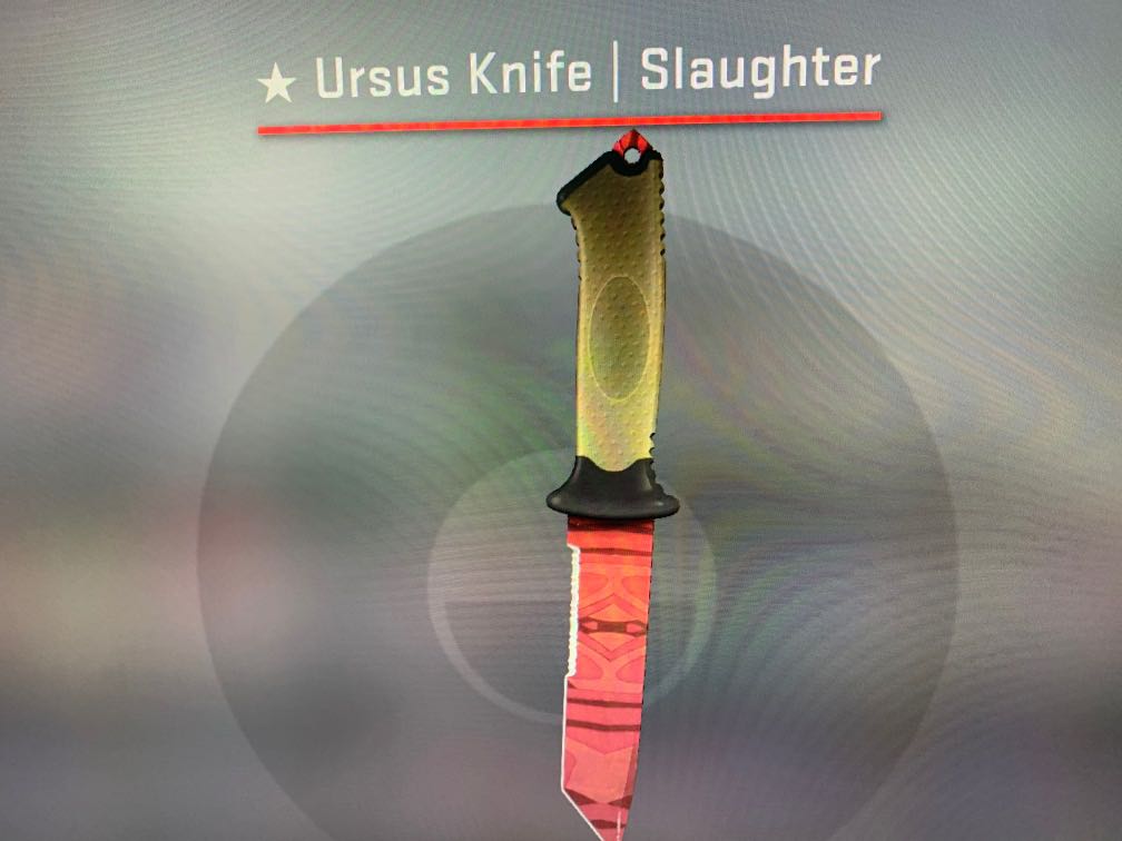 CSGO URSUS KNIFE SLAUGHTER FT (RARE FULL DIAMOND), Video Gaming, Video ...