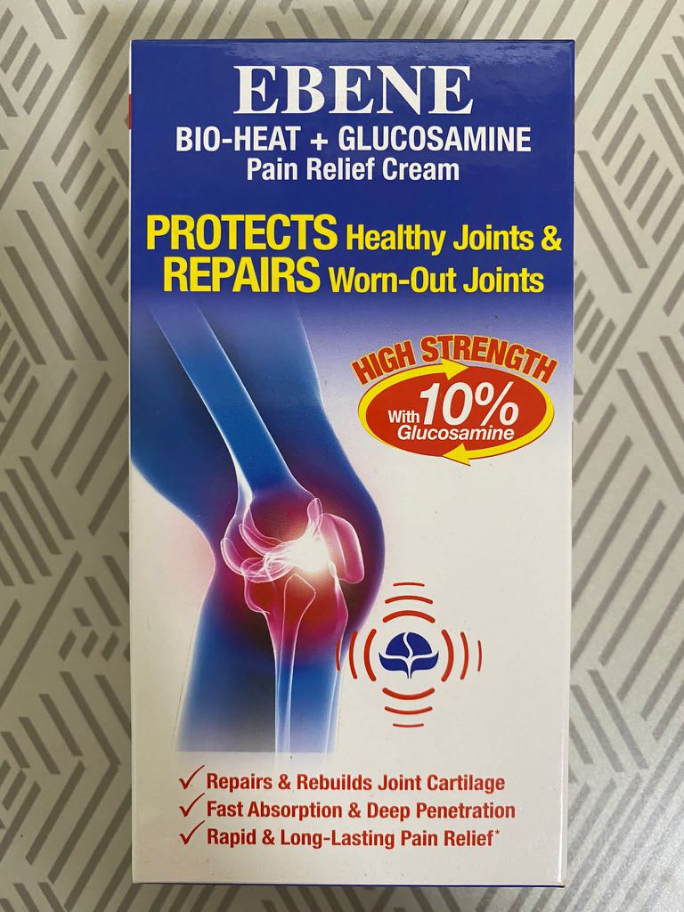 EBENE Bio-Heat + Glucosamine Pain Relief Cream 50g, Sports Equipment ...